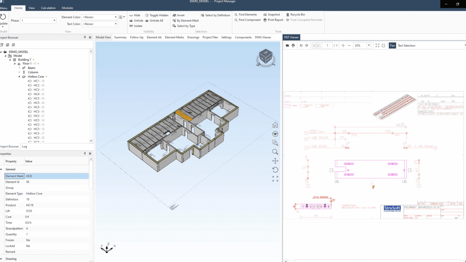 Hollow core Slab Software - IMPACT Design | StruSoft