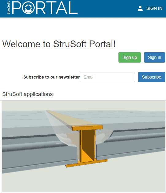 Online Structural Calculation Tools - StruSoft Portal | StruSoft