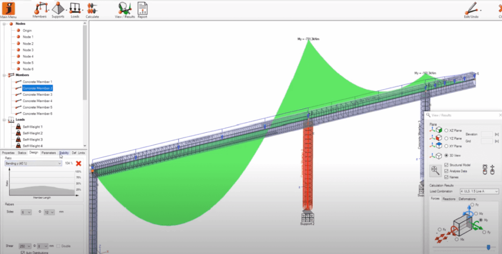 Structural Frame Analysis 2D 3D JIGI | StruSoft