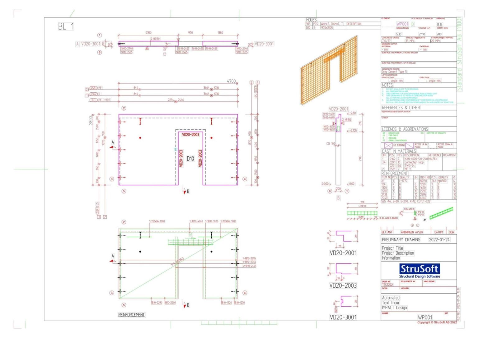 Precast Shop Drawings | StruSoft