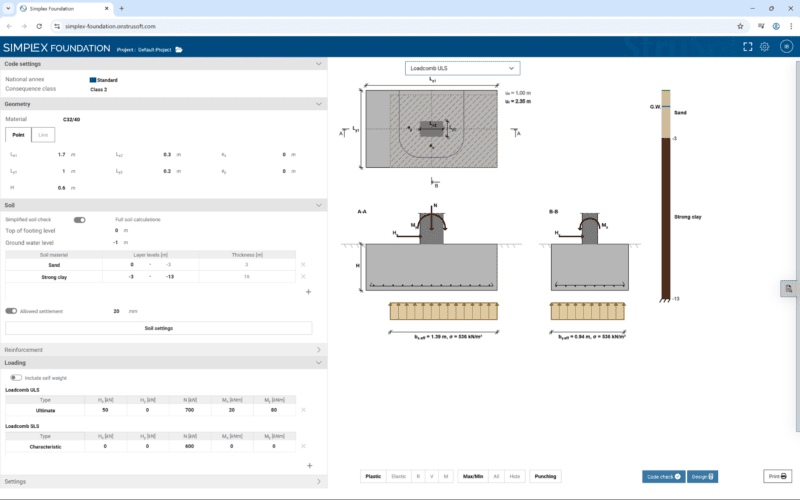 Simplex Foundation Design Software | StruSoft